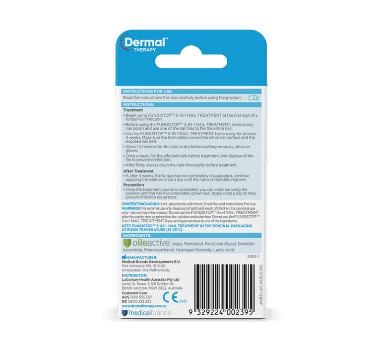 Fungistop 3-in-1 Anti Fungal nail treatment | Dermal Therapy