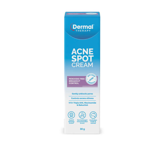 Acne Spot Cream | Overnight acne treatment | Dermal Therapy