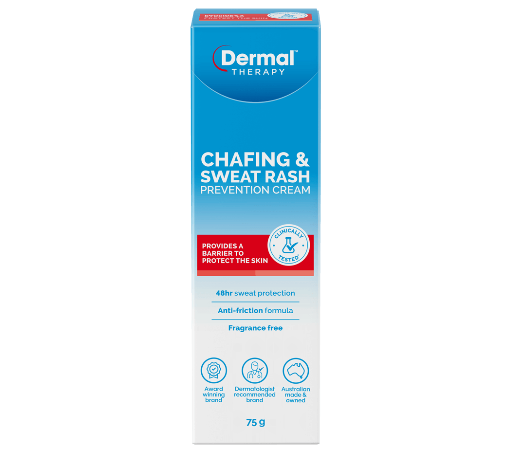 Chafing & Sweat Rash Prevention Cream | Anti chafing cream | Dermal Therapy