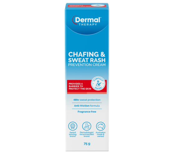 Chafing & Sweat Rash Prevention Cream | Anti chafing cream | Dermal Therapy